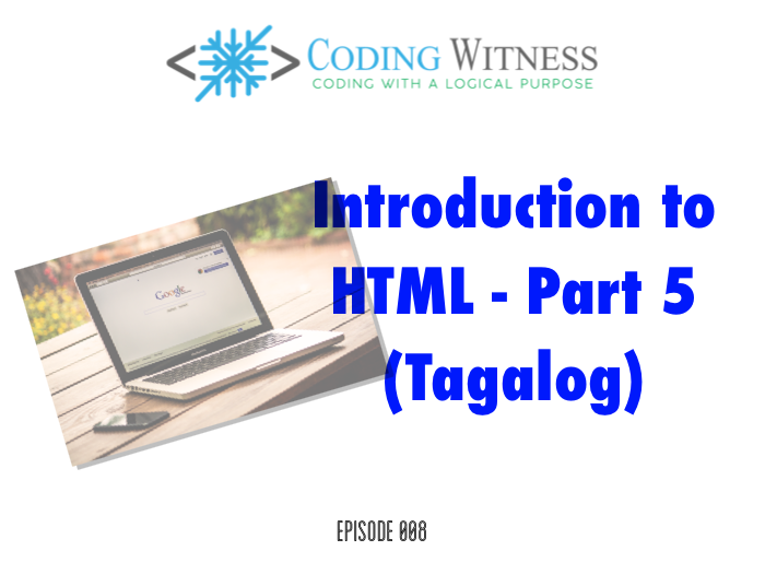Learn To Code Episode 008 Creating Html Links Intro To Html Part 5 Coding Witness